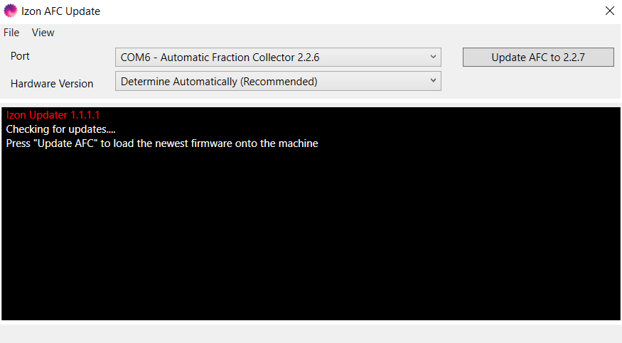 What is the latest version of AFC(V1) firmware?