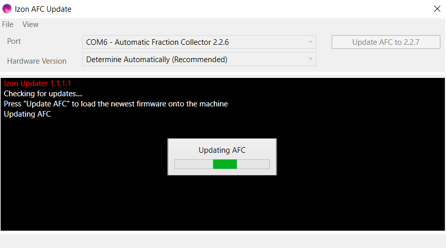 What is the latest version of AFC(V1) firmware?